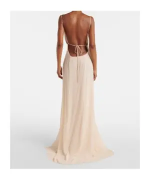Blumarine Georgette Maxi Dress