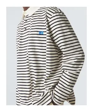 WALES BONNER City Striped Polo Shirt