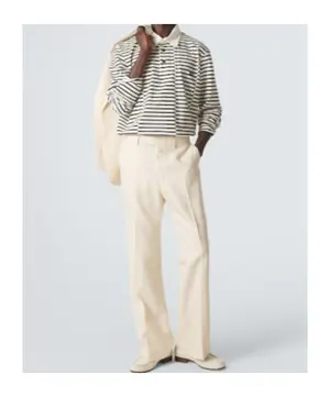 WALES BONNER City Striped Polo Shirt