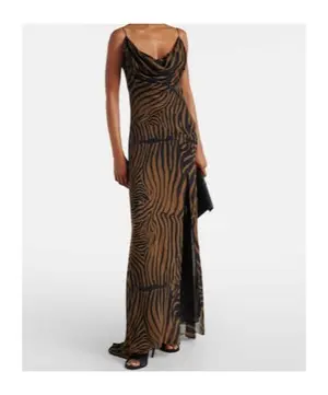 Blumarine Zebra-print Maxi Dress