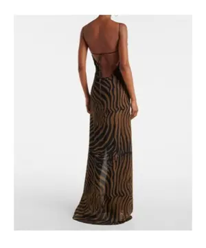 Blumarine Zebra-print Maxi Dress