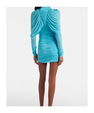 Christopher Esber Orion Ruched Sheer Minidress
