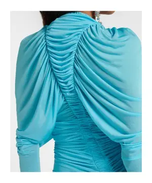 Christopher Esber Orion Ruched Sheer Minidress