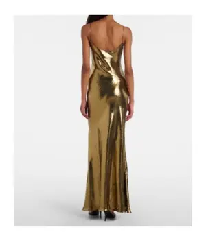 SELF-PORTRAIT Satin Maxi Dress