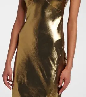SELF-PORTRAIT Satin Maxi Dress