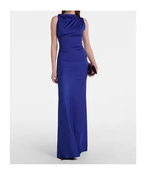 Victoria Beckham Asymmetric Draped Gown