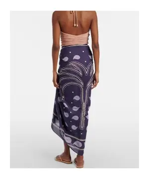 Johanna Ortiz Printed Cotton Beach Cover-up