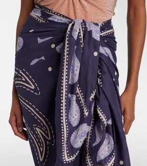Johanna Ortiz Printed Cotton Beach Cover-up