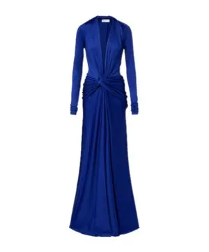 Victoria Beckham Draped Maxi Dress - Blue