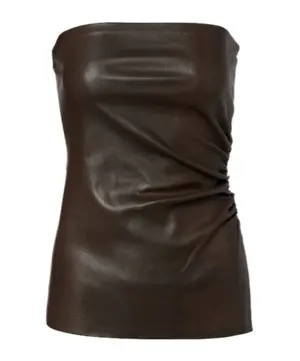 Stouls Laya Leather Bustier - Black