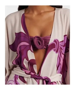 ADRIANA DEGREAS Printed Beach Cover-up