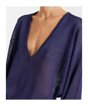 Attico Open-knit Minidress