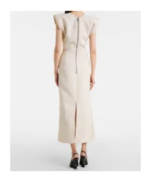 Maticevski Wingtip Draped Midi Dress