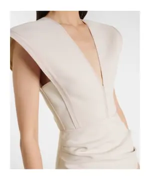 Maticevski Wingtip Draped Midi Dress