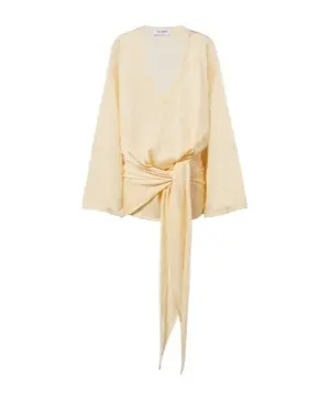 Attico Open-knit Minidress - Nude