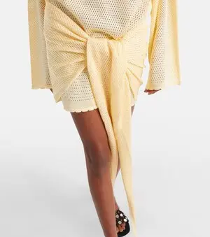 Attico Open-knit Minidress