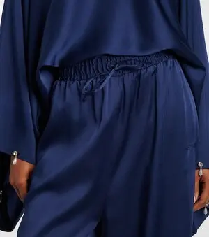 Stella McCartney Satin Wide-leg Pants
