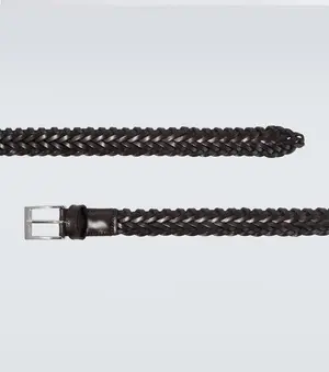 LARDINI Braided Leather Belt
