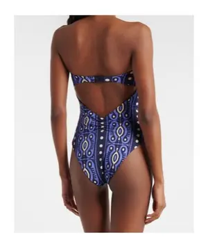 Johanna Ortiz Printed Cutout Swimsuit