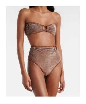 Johanna Ortiz Lamé Bikini Bottoms