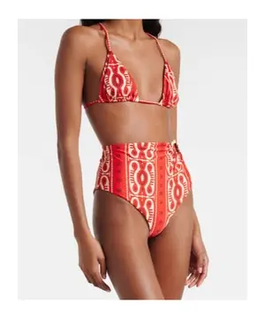 Johanna Ortiz Printed Bikini Top