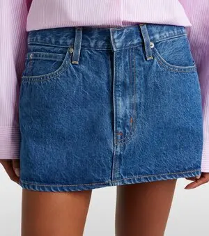 SLVRLAKE Micro Denim Miniskirt