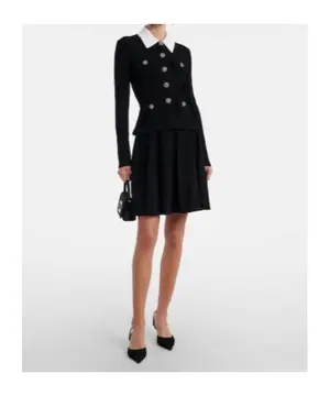 SELF-PORTRAIT Embellished Pleated Minidress