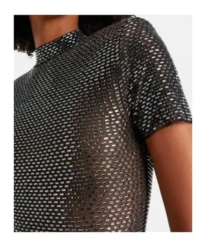 SELF-PORTRAIT Embellished Midi Dress