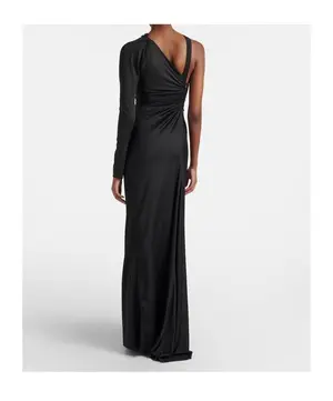 Victoria Beckham Ruched One-shoulder Maxi Dress