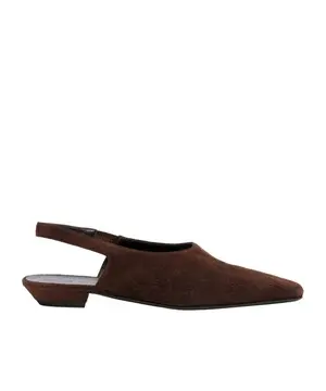 Khaite Cecilia Open-heel Flat Sandals - Black