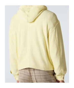 Auralee Cotton-blend Pile Zip-up Hoodie