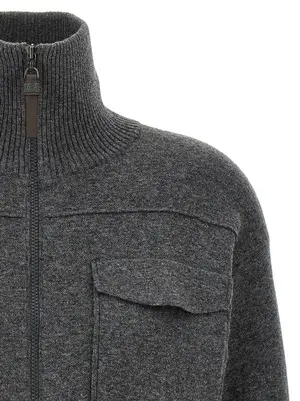 Brunello Cucinelli High Neck Cardigan
