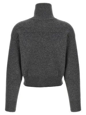 Brunello Cucinelli High Neck Zip-up Cardigan
