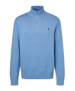 Polo Ralph Lauren Cotton Half-zip Sweater - Blue