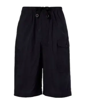 LEMAIRE Cotton-blend Bermuda Shorts - Black
