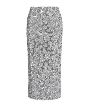 BLAZÉ MILANO Utopia Sussex Sequined Pencil Skirt - Gray