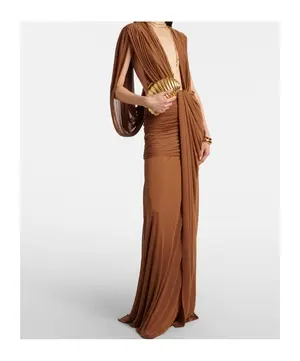 Christopher Esber Ripple Draped Jersey Gown