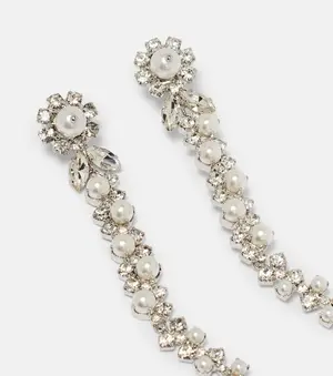 Simone Rocha Embellished Faux Pearl Drop Earrings