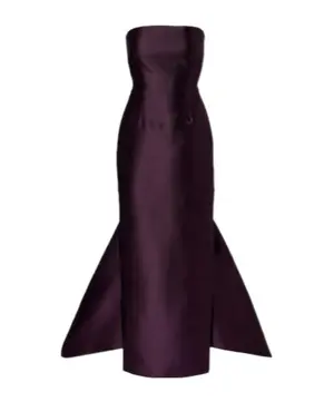Solace Imani Satin Gown - Black
