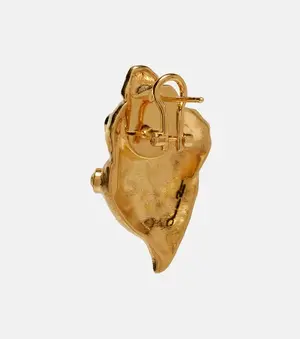 Oscar De La Renta Seashell Crystal-embellished Earrings