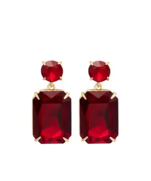 Carolina Herrera Drop Earrings - Red