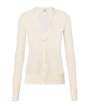 Victoria Beckham Cotton-blend Cardigan - White