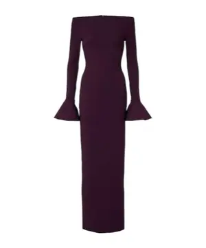 Solace Anica Off-shoulder Gown - Black