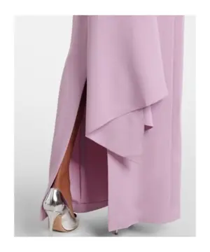 Solace Demi Asymmetric Scarf-detail Gown