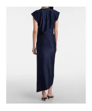 Rabanne Draped Jersey Maxi Dress