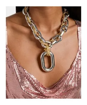 Rabanne Logo Detail Necklace