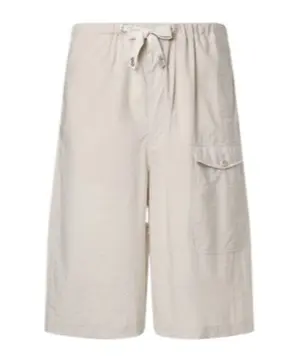 LEMAIRE Cotton-blend Bermuda Shorts - White