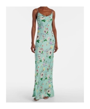 Rabanne Chain-detail Floral Maxi Dress - No