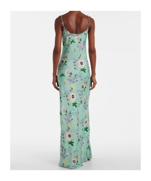 Rabanne Chain-detail Floral Maxi Dress - No