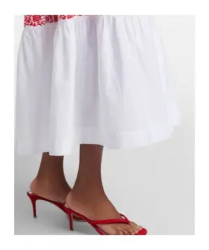 Heidi Klein Petalia Embroidered Cotton Maxi Dress